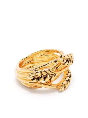 AURÉLIE BIDERMANN Wheat Detail Ring - Gold