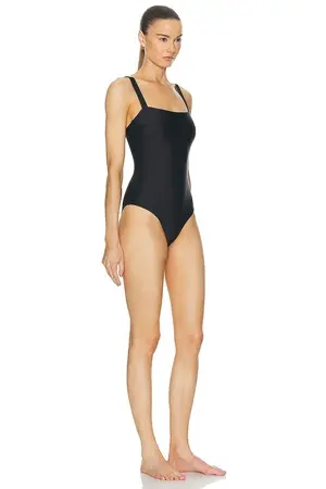 Matteau Square Maillot Swimsuit - Black