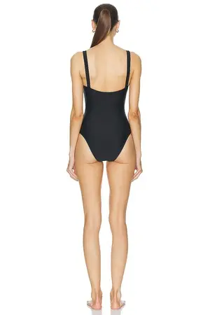 Matteau Square Maillot Swimsuit - Black