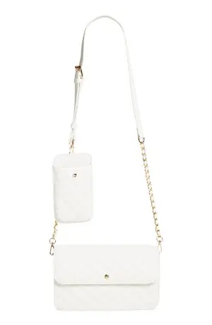 MALI + LILI Water Repellent Vegan Leather Crossbody Bag