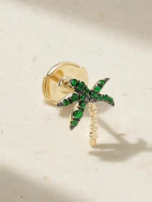 Yvonne Léon 18-karat Tsavorite Earring - Gold