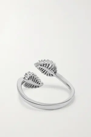 ANITA KO Anita Ko Small Palm Leaf 18-karat Gold Diamond Ring White Gold