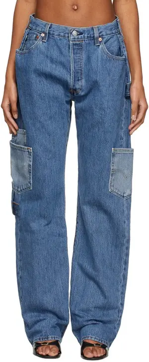 MARYAM NASSIR ZADEH Maryam Nassir Zadeh Blue Thistle Jeans - 872 Denim