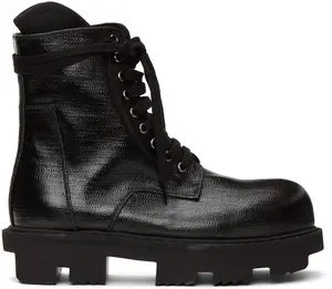 Rick Owens Rick Owens Drkshdw Black Megatooth Army Boots - 99 Black