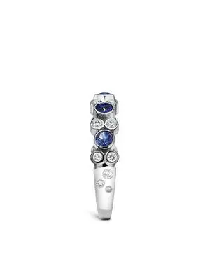 PRAGNELL 18kt White Gold Sapphire And Diamond Eternity Ring - Silver