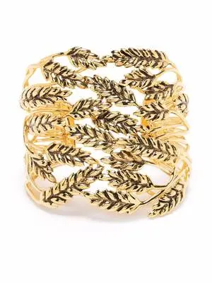 AURÉLIE BIDERMANN Wheat Layered Bangle - Gold