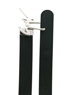 GIUSEPPE ZANOTTI Logo Embellished Belt - Black