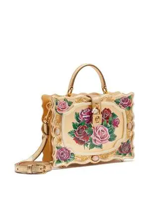 Dolce & Gabbana Hand-painted Box Bag - Gold
