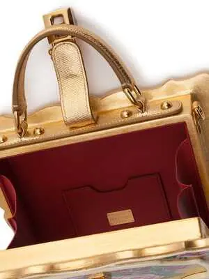 Dolce & Gabbana Hand-painted Box Bag - Gold
