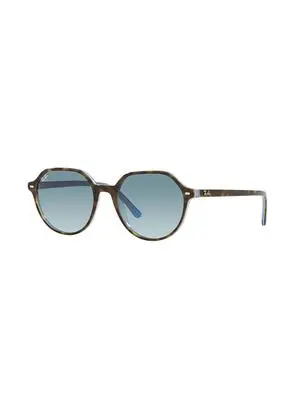 Ray-ban Thalia Round Frame Sunglasses - Brown