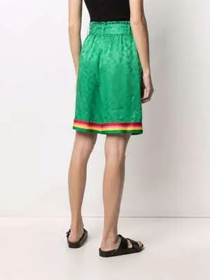 Palm Angels Logo-print High-waisted Shorts