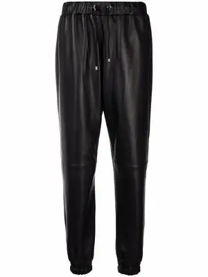Philipp Plein Leather Track Pants
