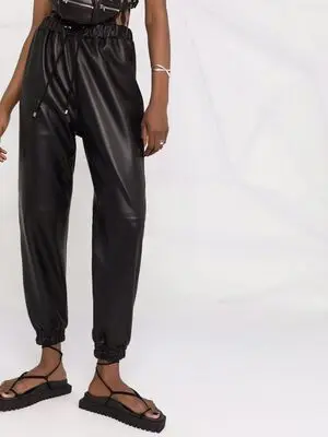 Philipp Plein Leather Track Pants