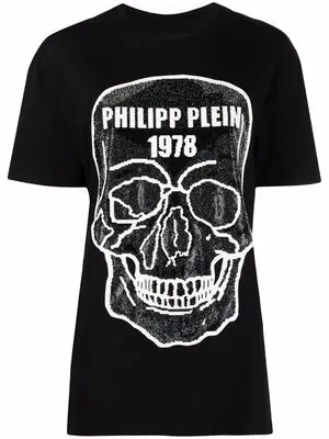 Philipp Plein Skull-embellished T-shirt