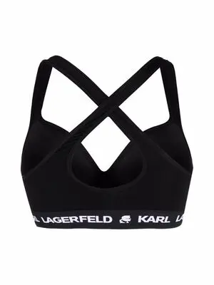 Karl Lagerfeld Logo-underband Bra - Black