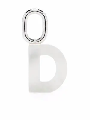 MARIA BLACK Lucid Letter D Charm - White