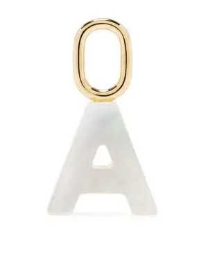 MARIA BLACK Lucid Letter A Charm - White
