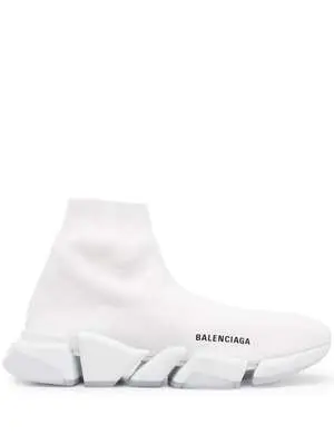 Balenciaga Speed 2.0 Knitted Sneakers - White
