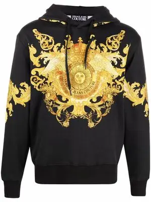 Versace Baroque-print Hoodie