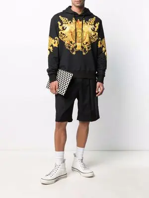 Versace Baroque-print Hoodie