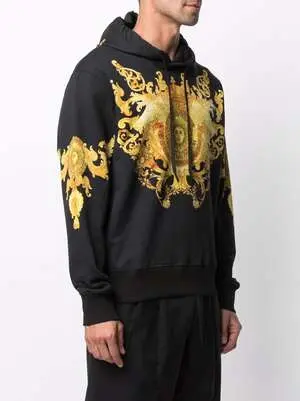 Versace Baroque-print Hoodie