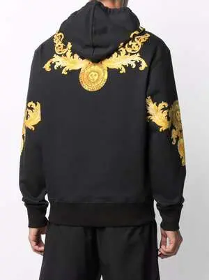Versace Baroque-print Hoodie