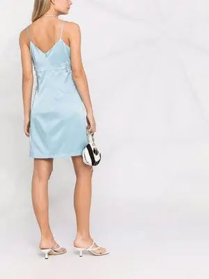Blumarine Floral Embroidery Mini Dress