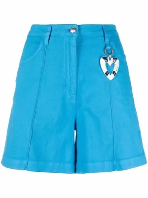 Moschino Logo Charm Wide-leg Shorts