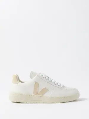 VEJA Veja - V-12 Leather Trainers - Womens - Beige White - Beige White