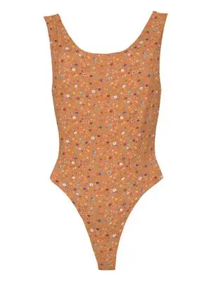Lhd LHD Seashells Key Biscayne Bodysuit Orange