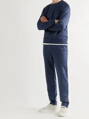 Loro Piana Tapered Stretch Linen-blend Sweatpants