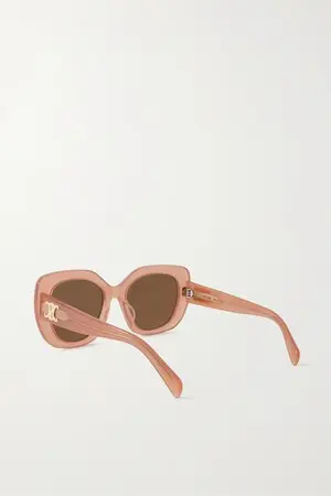 Celine Square-frame Acetate Sunglasses - Orange