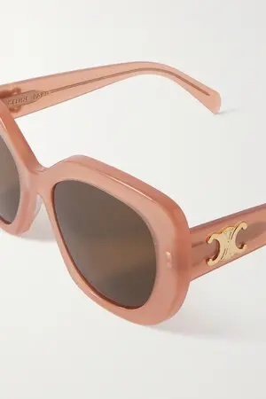 Celine Square-frame Acetate Sunglasses - Orange
