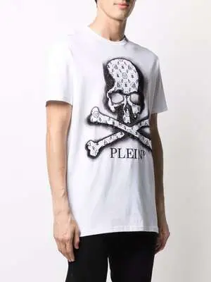 Philipp Plein Skull-print Logo T-shirt - White