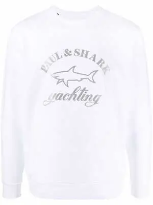 Paul & Shark Logo Print Sweatshirt - White