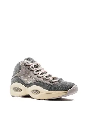 REEBOK Question Mid Suede Sneakers - Grey