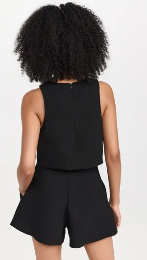 Black Halo Sanibel Two-piece Romper - Black
