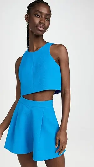 Black Halo Black Halo Sanibel Two-Piece Romper Breezy Blue