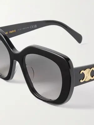 Celine Oversized Cat-eye Sunglasses - Black