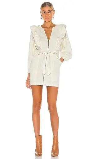 Free People Imogene Mini Dress In White