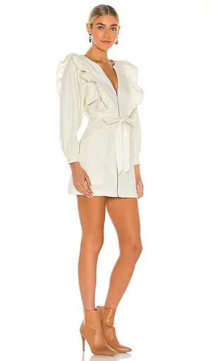 Free People Imogene Mini Dress In White