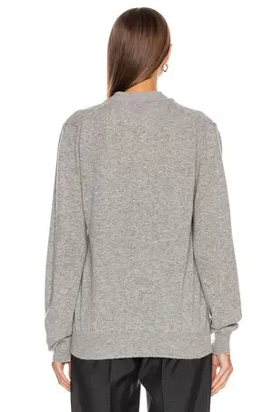 Play Comme Des Garcon Wool Cardigan With Heart Emblem - Light Gray