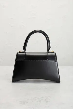 Balenciaga Small Hourglass Top Handle Bag - Black