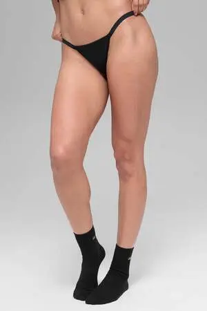 Alo Yoga ALO Airbrush Thong Black