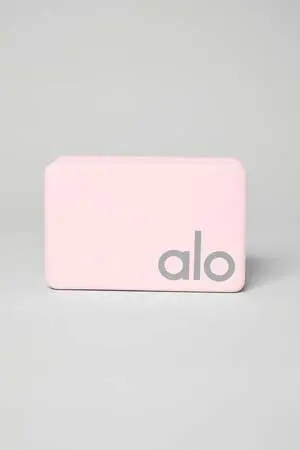 Alo Yoga Uplifting Yoga Block Powder Pink/silver