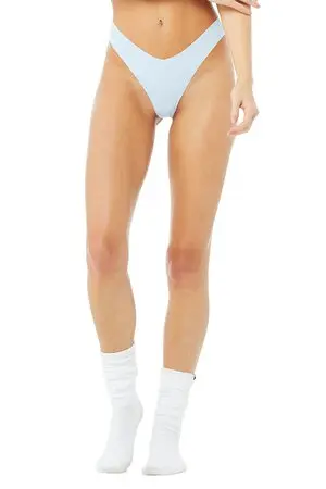 Alo Yoga Airbrush Invisible Thong Underwear Powder Blue