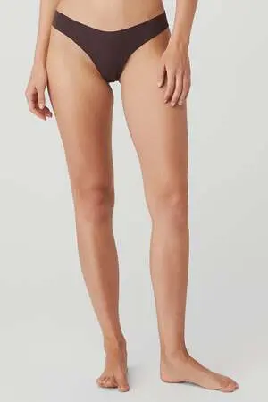 Alo Yoga Airbrush Invisible Thong Underwear Raisin