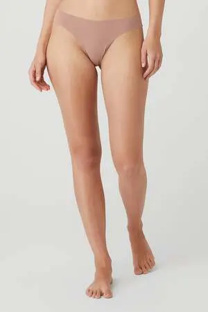 Alo Yoga Airbrush Invisible Thong Underwear Smoky Quartz