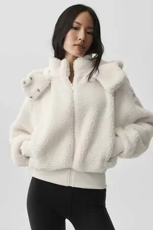 Alo Yoga Foxy Sherpa Jacket - Ivory