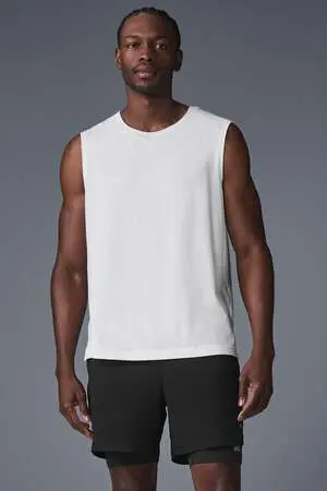 Alo Yoga The Triumph Muscle Tank - White